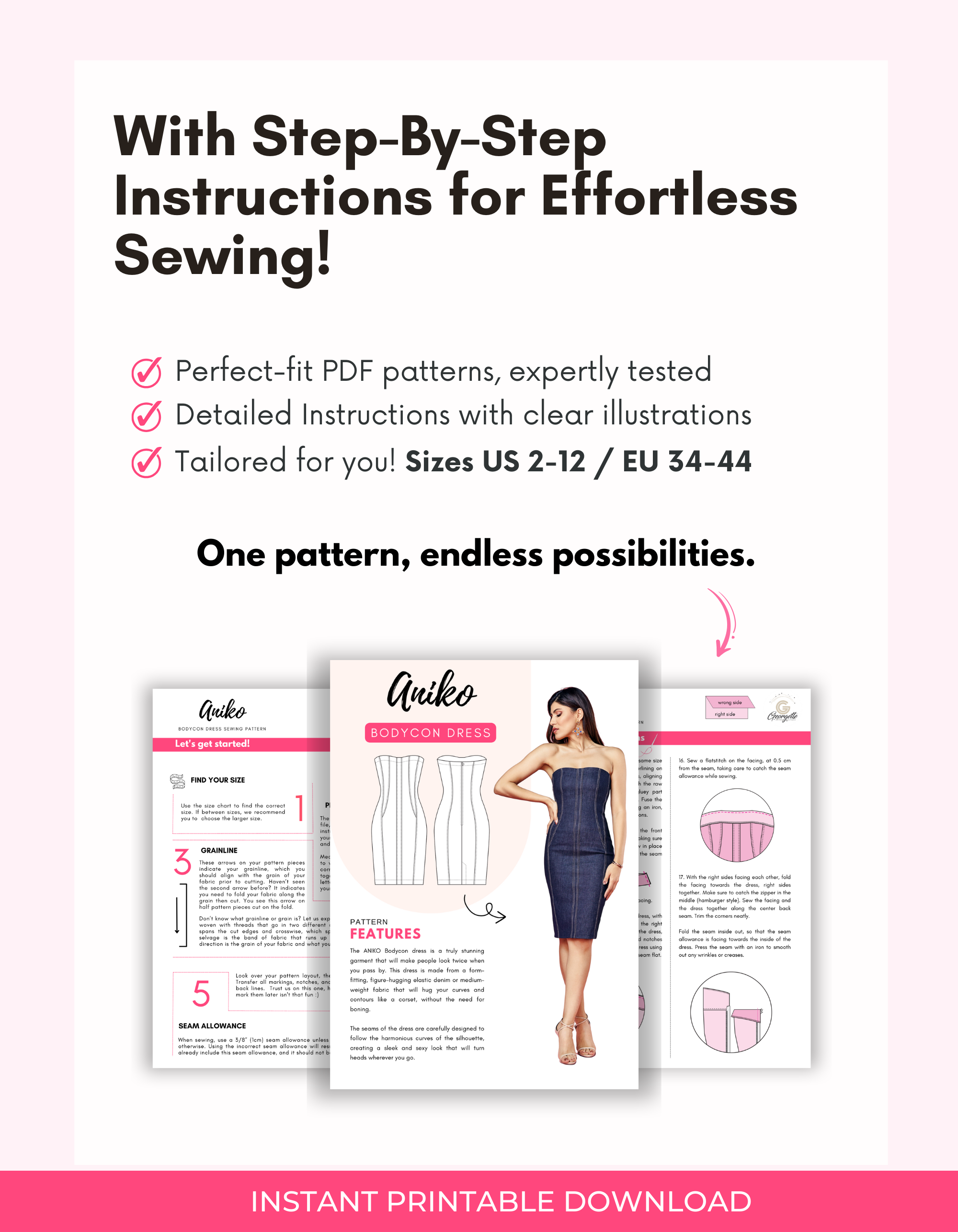 Dresses To Be Seen In - Sew This Strapless Dress Pattern ...