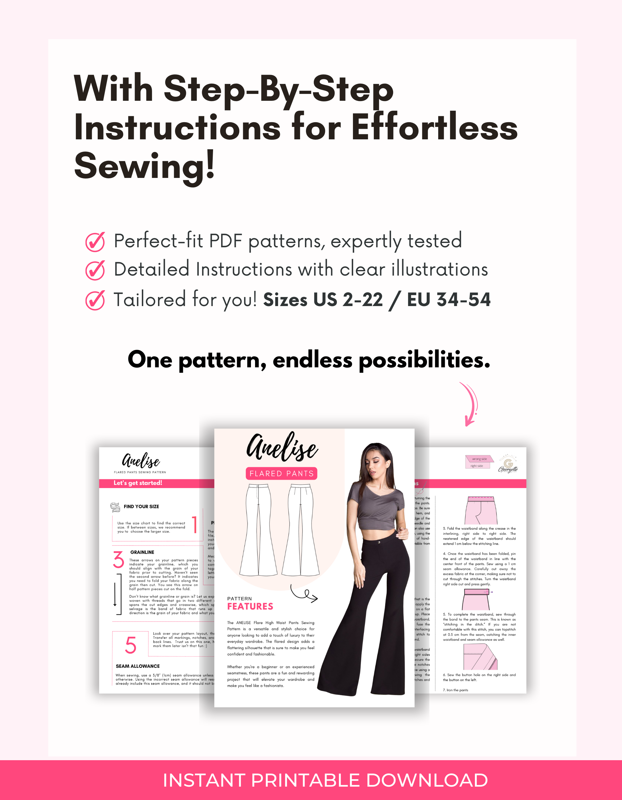 Bell Bottom Pants Pattern: Flaunt a Retro Look With This Pattern ...