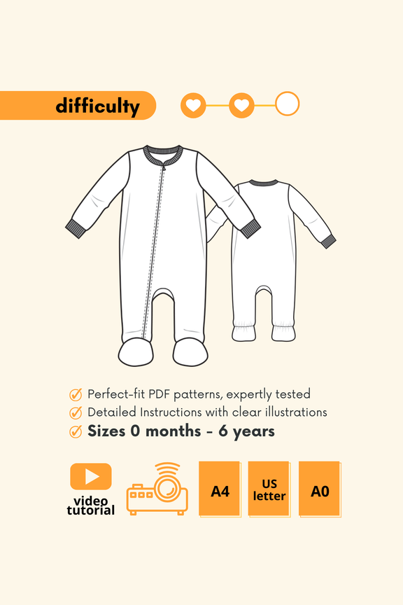 Cute & Snuggly Baby Onesie Pattern For Your Little One! – GeorgettePatterns