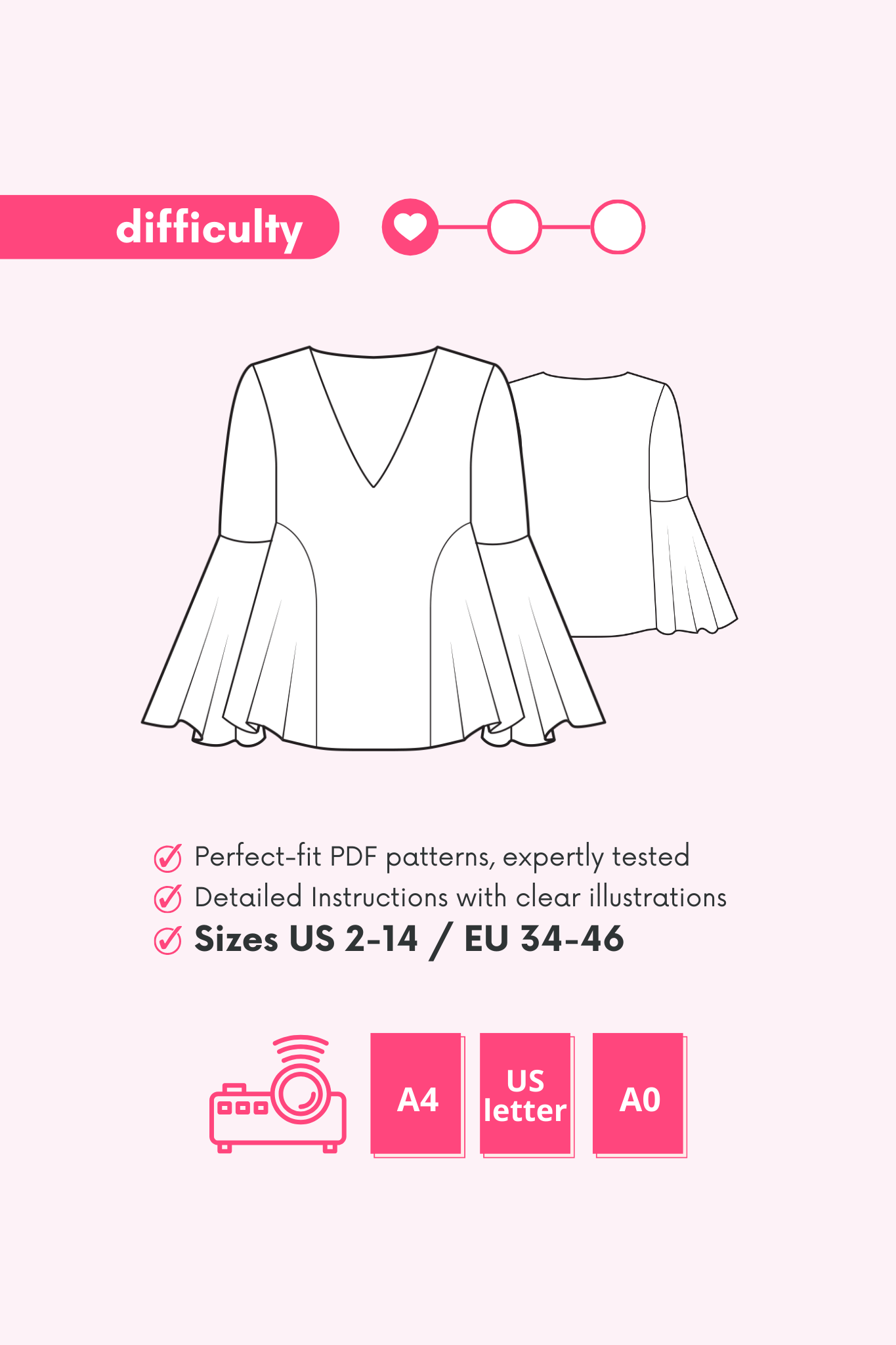 Stuck On What To Sew? This Bell Sleeve Top Pattern Is Guaranteed To ...