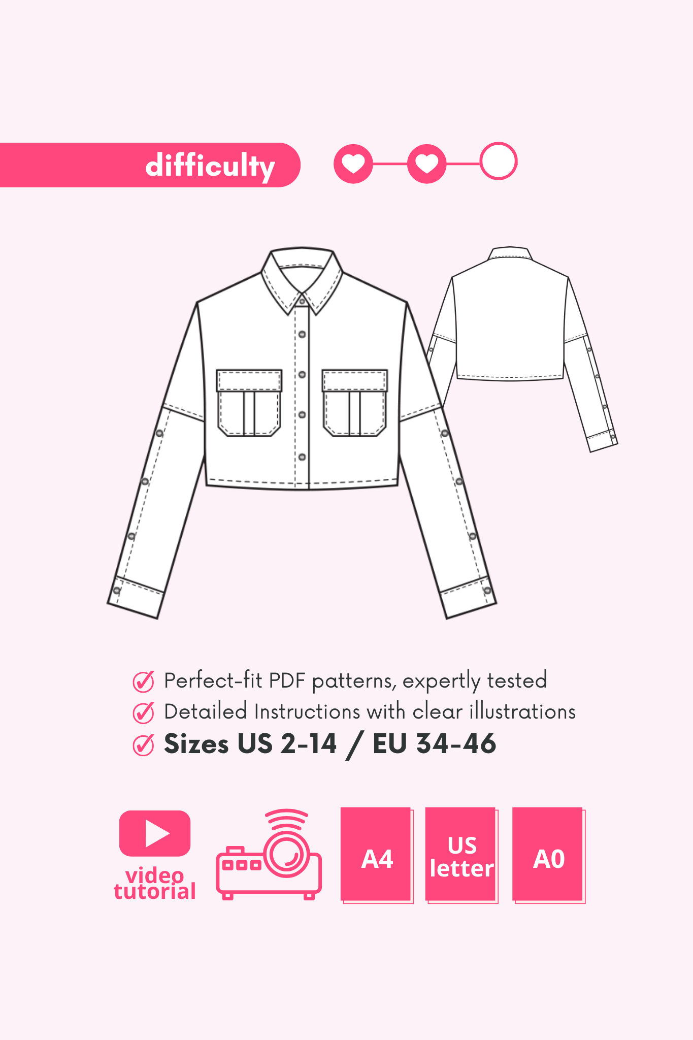 Not sure what to sew for yourself? Try this cropped top sewing pattern ...