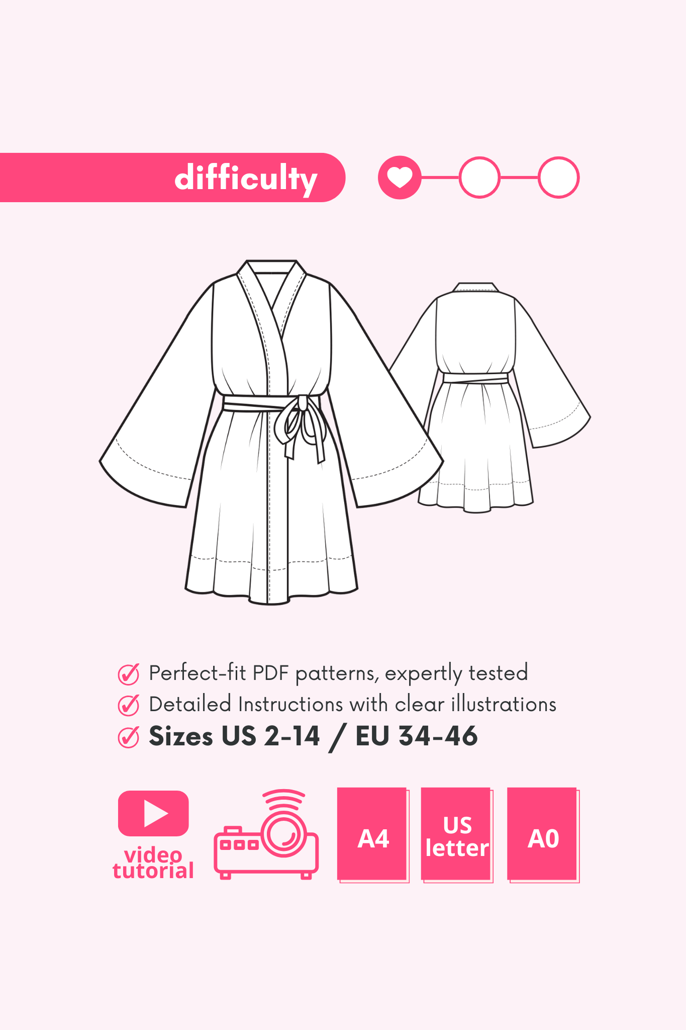 You Need This Kimono Dress Pattern For The Hottest Of Summer Days ...