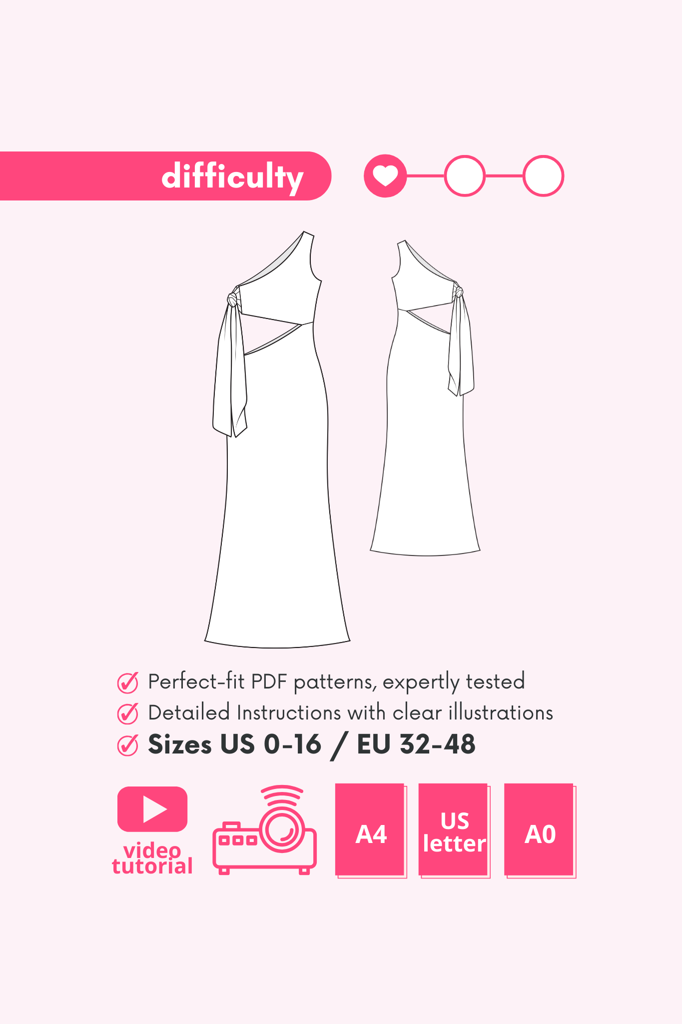 Gaia Cut Out Dress Pattern – GeorgettePatterns