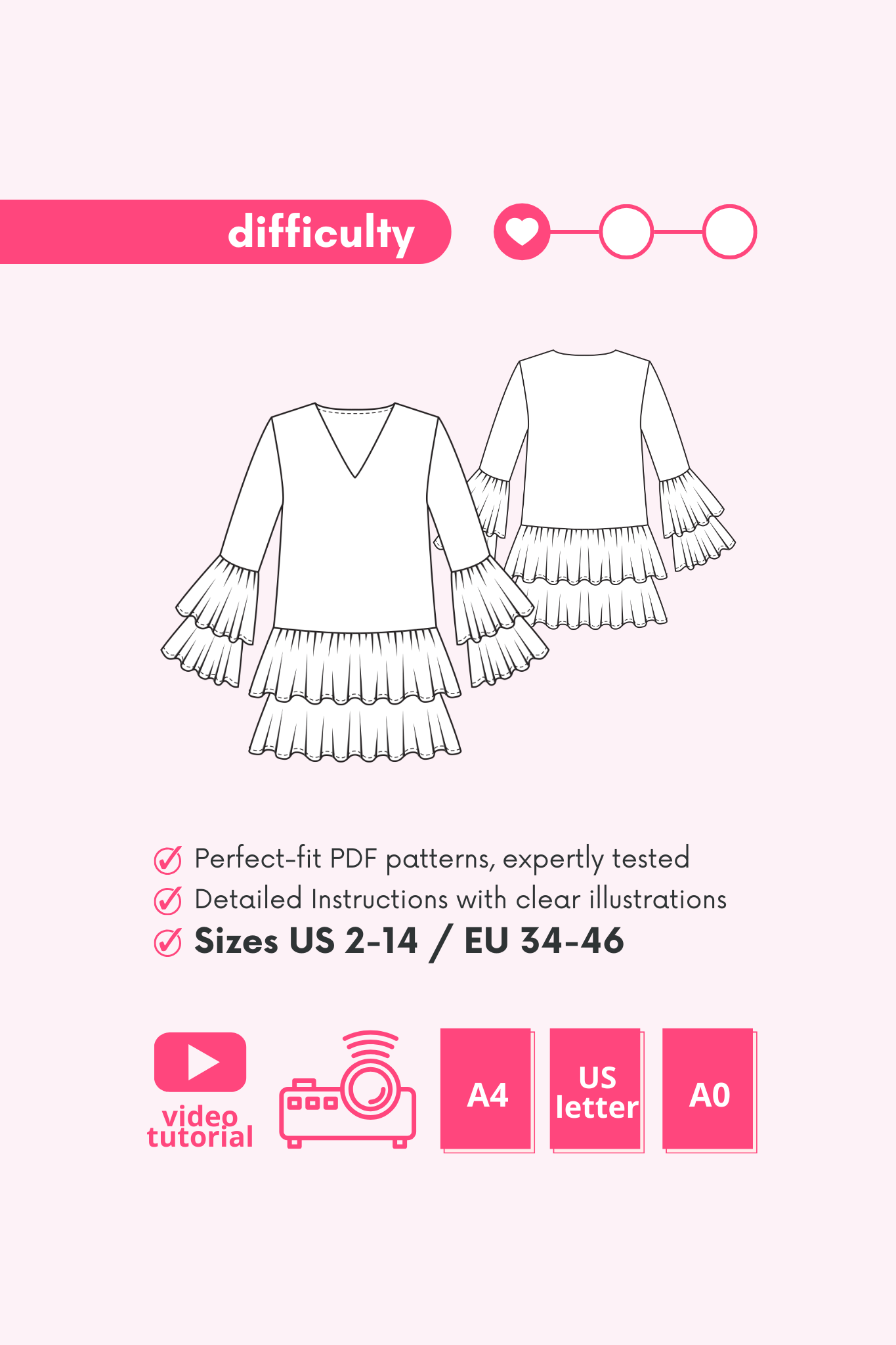 Indulge In A Dreamy Mini Dress Sewing Pattern – GeorgettePatterns