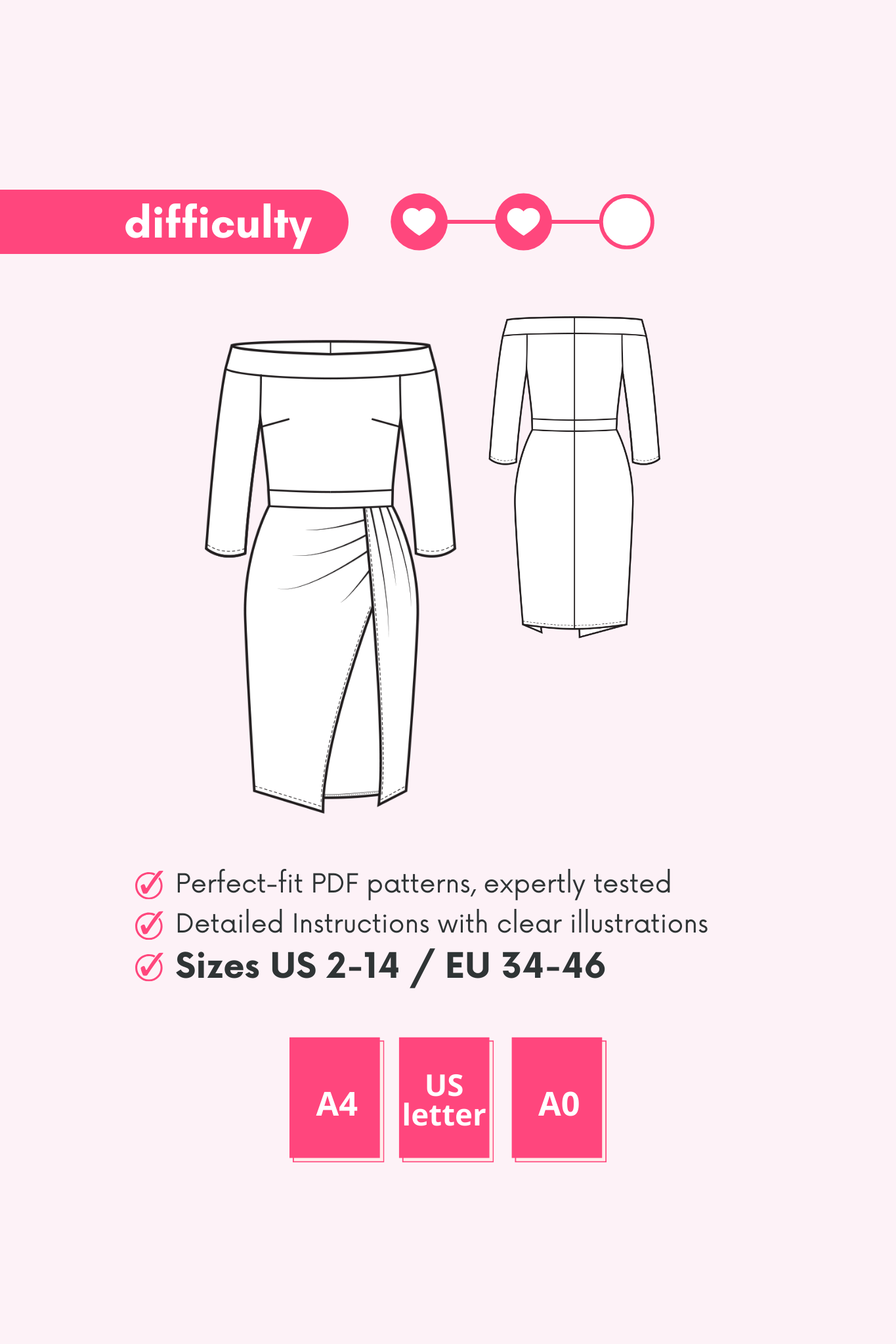 Don't Miss Out This Off Shoulder Dress Pattern – GeorgettePatterns