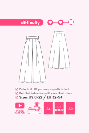 Wide Leg Pants Pattern: Sew a Stand-Out Piece With This Pattern ...
