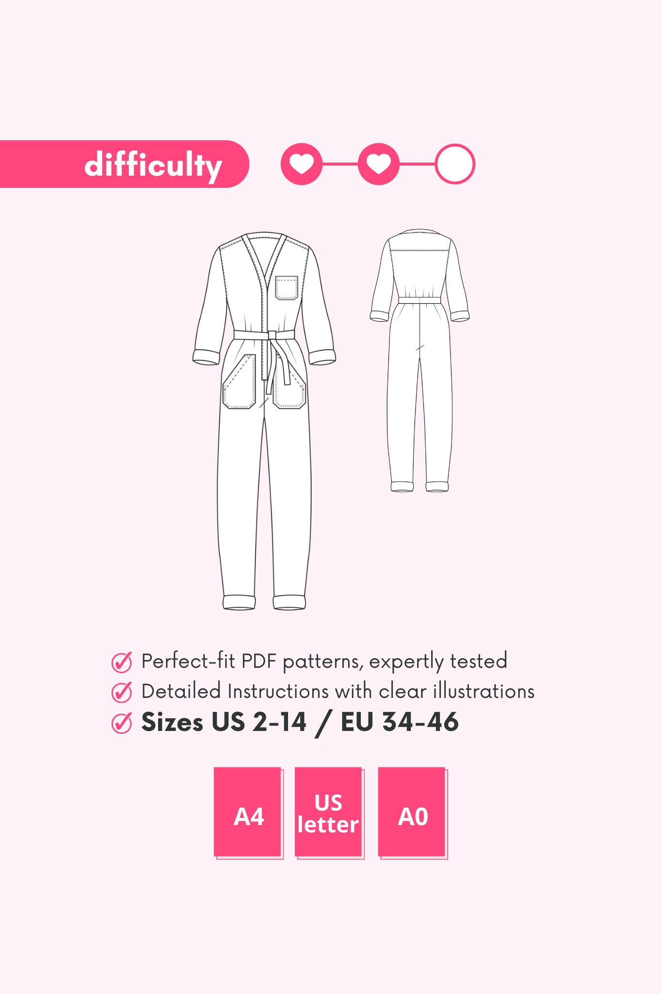 You Can Never Go Wrong With A Denim Jumpsuit Sewing Pattern ...