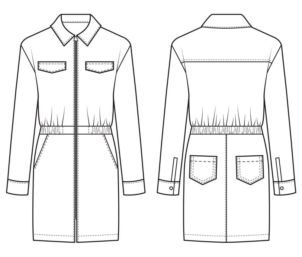 A Long Sleeve Dress Pattern, Essential For Your Wardrobe