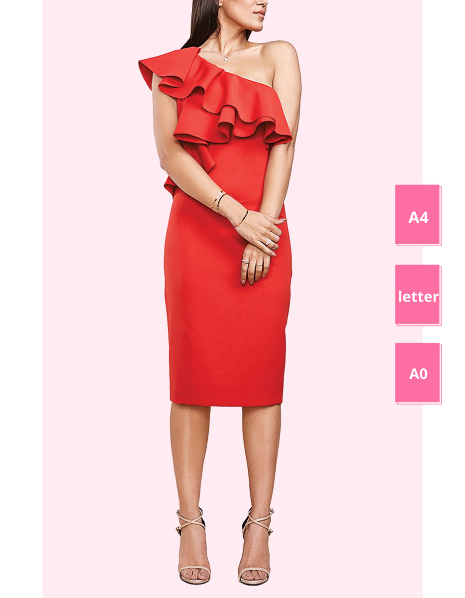 Look And Feel Your Best In This One Shoulder Dress Pattern