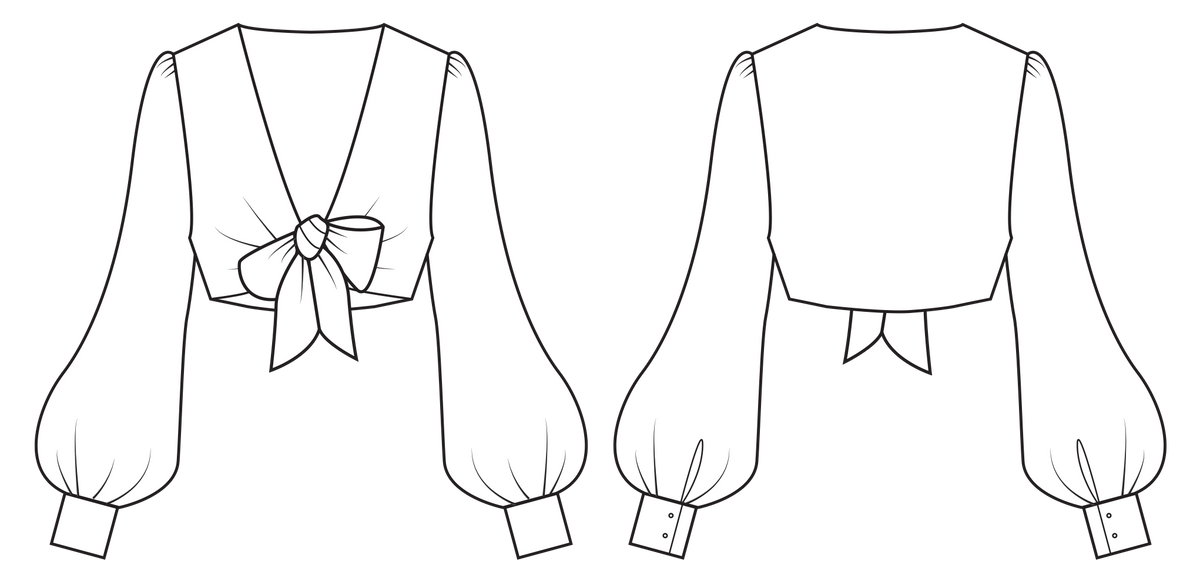 A Breezy & Stylish Tie Front Top Sewing Pattern That Goes With Everything